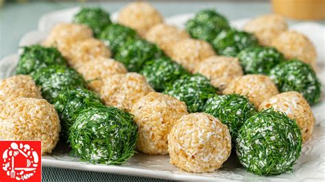 Оригинальная Закуска на Праздничный Стол Цветные Сырные Шарики Youtube