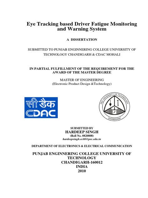 Eye Tracking Based Driver Fatigue Monito Pdf Traffic Collision