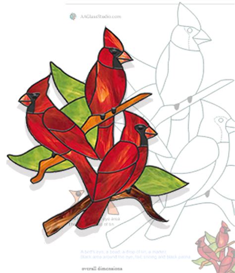 Printable Cardinal Stained Glass Pattern Free Printable Hq