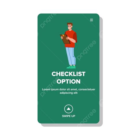 Checklist Option Vector Template Download On Pngtree