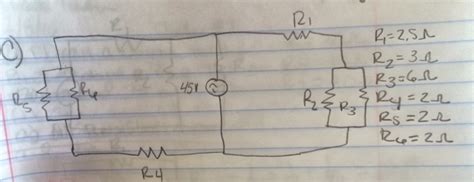 Solved What Is The Current And Voltage Across Each Resistor Chegg Com