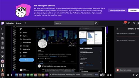 Github Toshvelaga Twitch Streamer Stream To Twitch From The Browser Using Ffmpeg And React