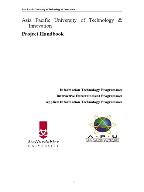 PDF APU Project Handbook DOKUMEN TIPS