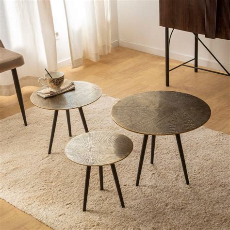 Table Basse Gigogne En Aluminium Aurèle Made In Meubles