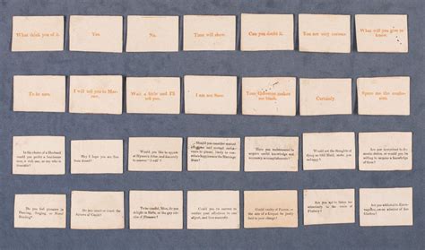 A Set Of Conversation Cards Recent Antiquarian Acquisitions