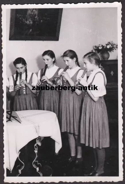 Portrait Foto H Bsche M Dchen Fl Te Landjahr Polen Schlesien Liegnitz