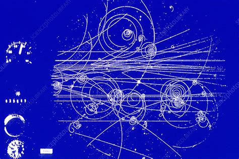 Tracks Of Charged Subatomic Particles Stock Image C0529242