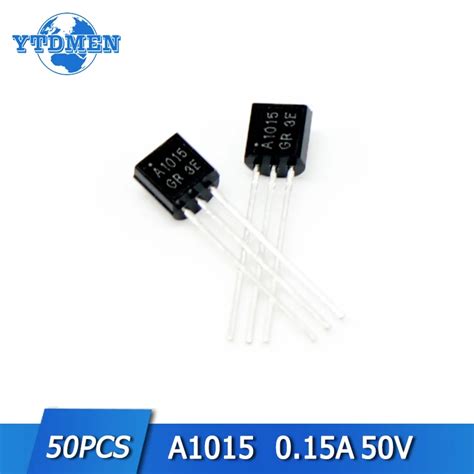 50pcs A1015 2sa1015 Transistor Silicon Pnp Transistor To 92 Plastic Package 50v 0 15a Triode