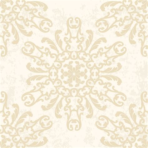 Elegant Beige Background In Circular Ornament And Grunge Shabby Decorative Beautiful