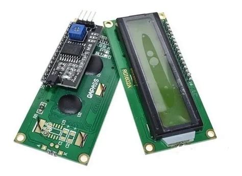 Display Lcd 16x2 1602 C Back Verd Modulo I2c Pic Arduino à Venda Em