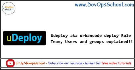 Best Dev Ops Udeploy Aka Urbancode Deploy Role Team