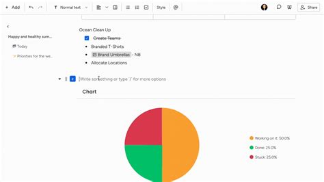 Monday Workdoc Text And Elements Support
