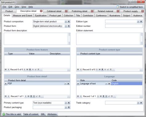 ONIXEDIT Is Now Fully Compliant To ONIX 3 0 ONIXEDIT