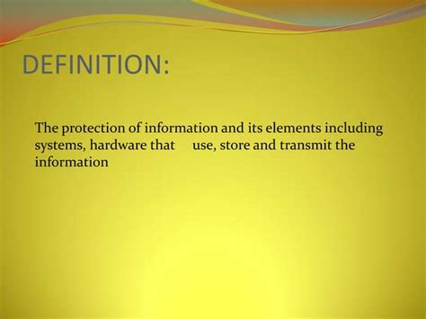 Information Security Lecture 1 Ppt Pptx Information And Network Security Computing