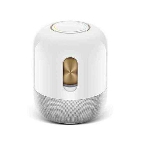 original huawei sound se smart speaker 360 surround hi res dual band wifi speaker white gold