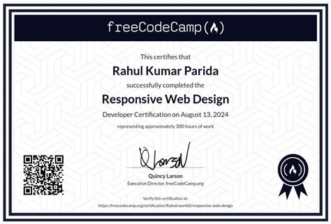 Rahul Kumar Parida On Linkedin I Just Earned The Responsive Web Design Certification