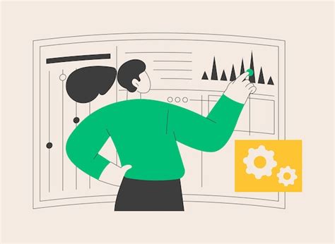 Premium Vector Big Data Visualization Abstract Concept Vector Illustration