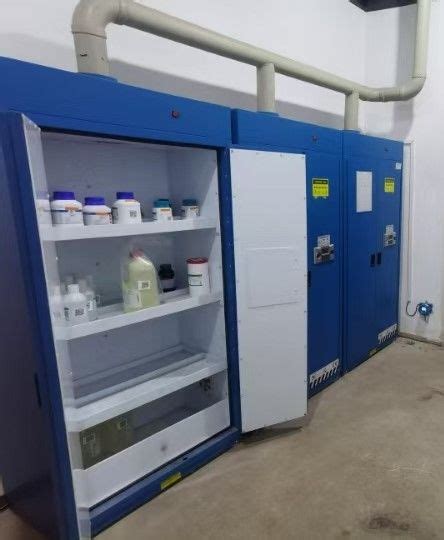 Customized Flammable Liquid Sample Reagent Safety Storage Cabinet With Air Ventilation