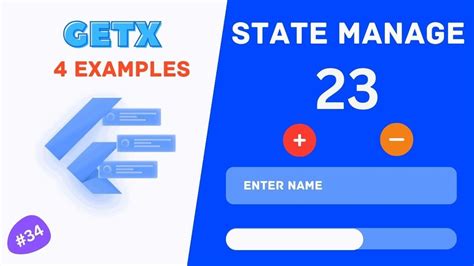 Getx State Management In Flutter With 4 Examples Flutter Course 34 Flutterhero Youtube