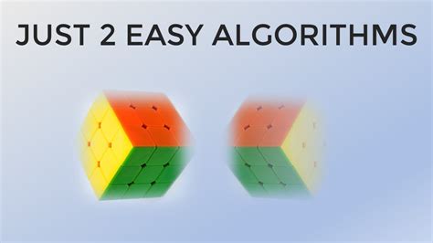 Solving 3x3 Rubiks Cube Beginners Method With Just 2 Algorithms Youtube