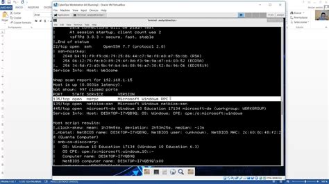 4 5 2 10 lab exploring nmap youtube