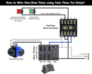 How To Wire One Shot Timer Using Twin Timer For Delay