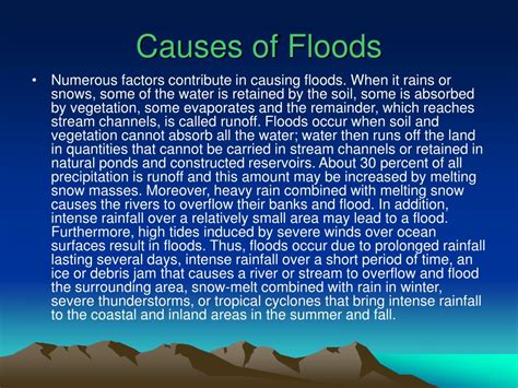 Ppt Floods Powerpoint Presentation Free Download Id207106