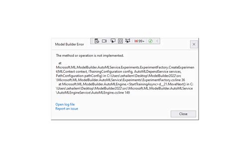 Local Image Classfication Is Failed · Issue 2278 · Dotnetmachinelearning Modelbuilder · Github