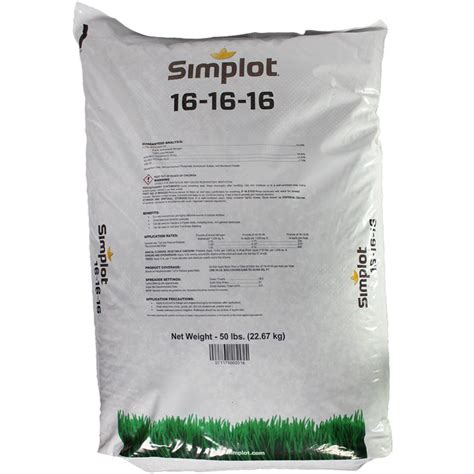 Simplot 16 16 16 Fertilizer 50 Lb