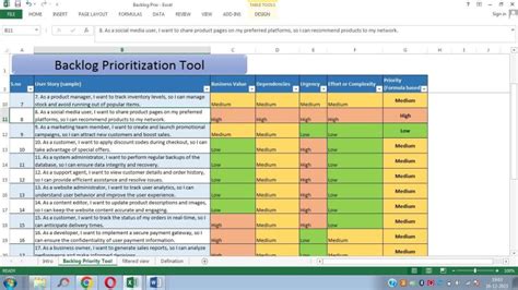 Sumit B On Linkedin Backlogrefinement Agileprioritization Exceltemplate