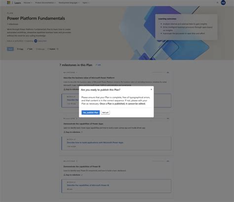 Создание планов и управление ими в Microsoft Learn Microsoft Learn