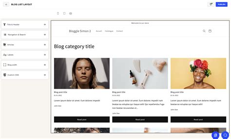 How To Create A Shopify Blog Landing Page Bloggle