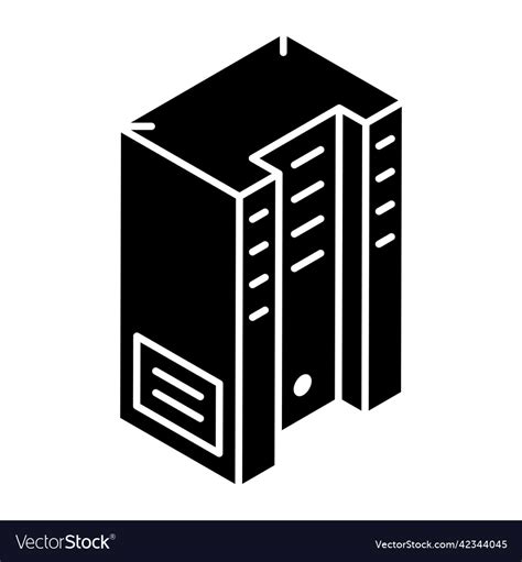 Server Rack Royalty Free Vector Image Vectorstock