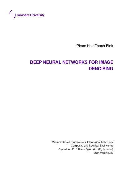 Non Local Denoising Methods State Of The Art Denoising Algorithms