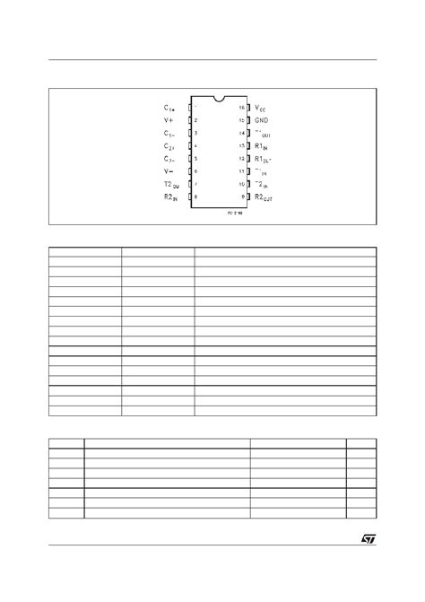 ST232 datasheet(2/11 Pages) STMICROELECTRONICS | 5V POWERED MULTI ...