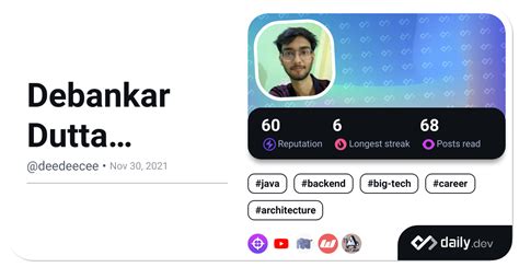 Debankar Dutta Chowdhury Deedeecee Dailydev