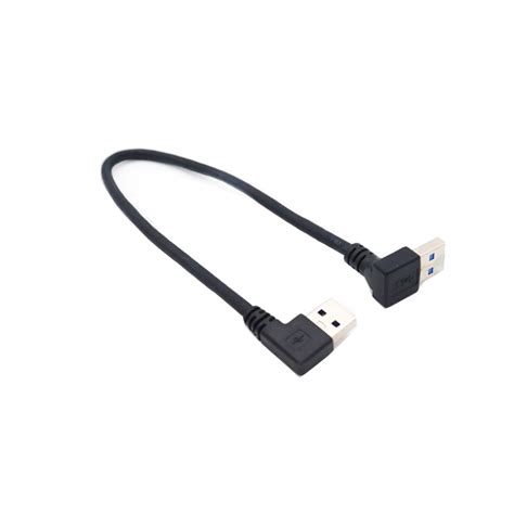 Up Angle USB Type A Male To Right Angle Type A Male Cable Starte China SCSI Connector And