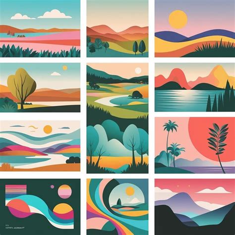 Creative Collage Of Landscape Premium Ai Generated Image