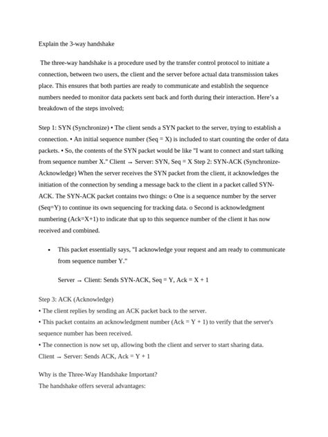 Explain The 3 Way Handshake Pdf