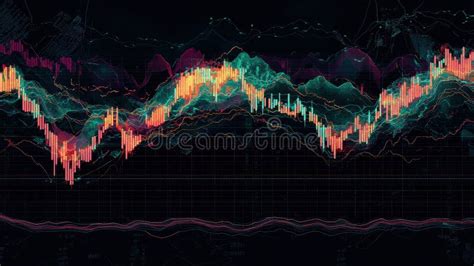 Screenshot Of A Stock Market Chart Displaying Red And Green Trend Lines For Analysis And