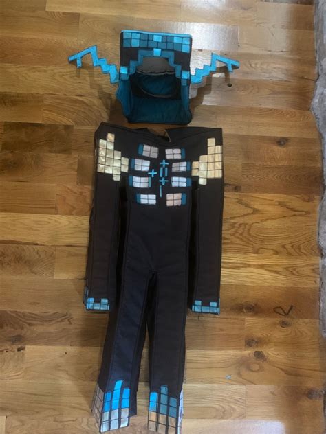 Minecraft Warden Costume Full Body Etsy