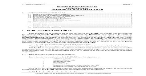 ProgramaciÓn En Matlab PrÁctica 03 · Pdf Filepor Ejemplo Para Extraer