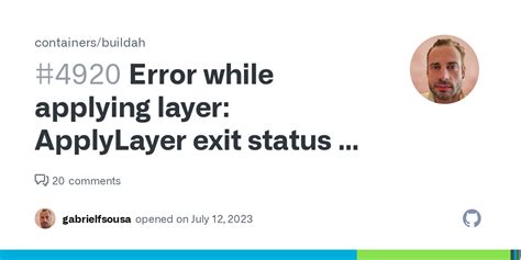 Error While Applying Layer Applylayer Exit Status 1 Stdout Stderr