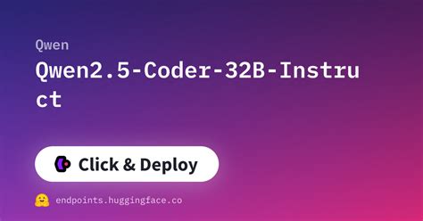 Deploy Qwenqwen25 Coder 32b Instruct Inference Endpoints By Hugging Face