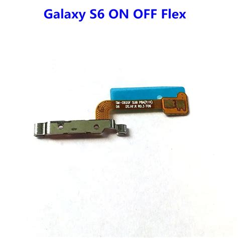 10PCS NEW Power ON OFF Button Flex Cable For Samsung Galaxy S6 G920 G920F S6 Edge G925 G925F