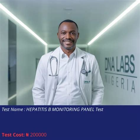 Hepatitis B Monitoring Panel Test 200000 Ngn Nigeria