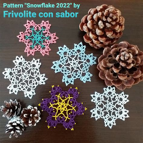 Tatting Pattern Pdf Snowflake 2022 For Shuttles Etsy