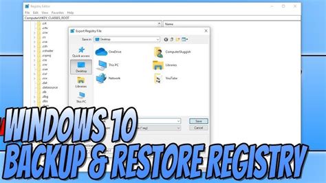 How To Backup And Restore Registry In Windows