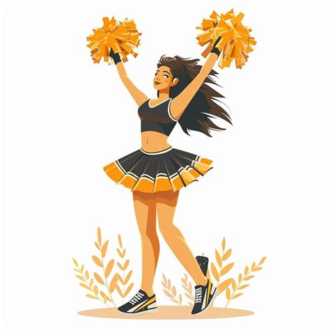 Cheerleading Squad Vector Icon Premium Ai Generated Image