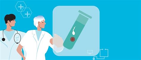 Ivf 시험관 플랫 벡터 스톡 일러스트 또는 복사 공간 템플릿 및 터치 스크린 터치 스크린을 가진 의사 체외 수정 의료 개념에 대한 스톡 벡터 아트 및 기타 이미지 Istock